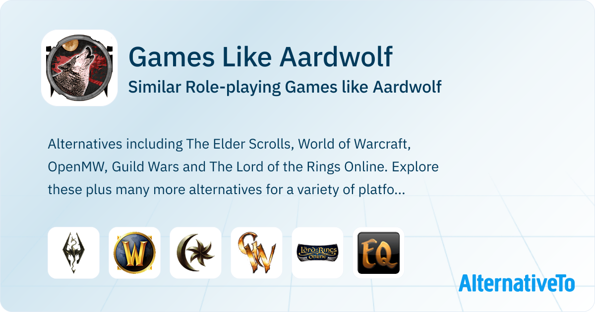 Games Like Aardwolf: Similar Role-playing Games | AlternativeTo
