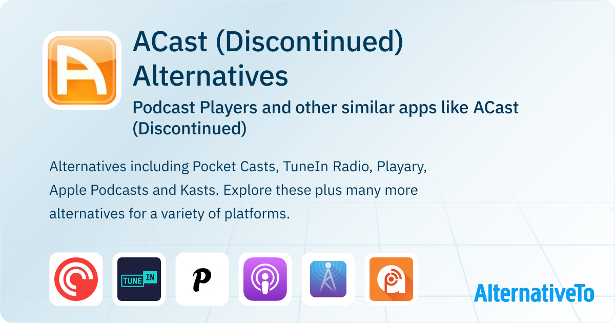 ACast (Discontinued) Alternatives: Top 12 Podcast Players & Similar ...