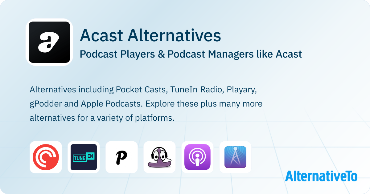 Acast Alternatives: Top 12 Podcast Players & Podcast Managers ...