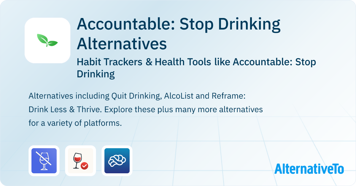 Accountable: Stop Drinking Alternatives: Top 3 Habit Trackers ...