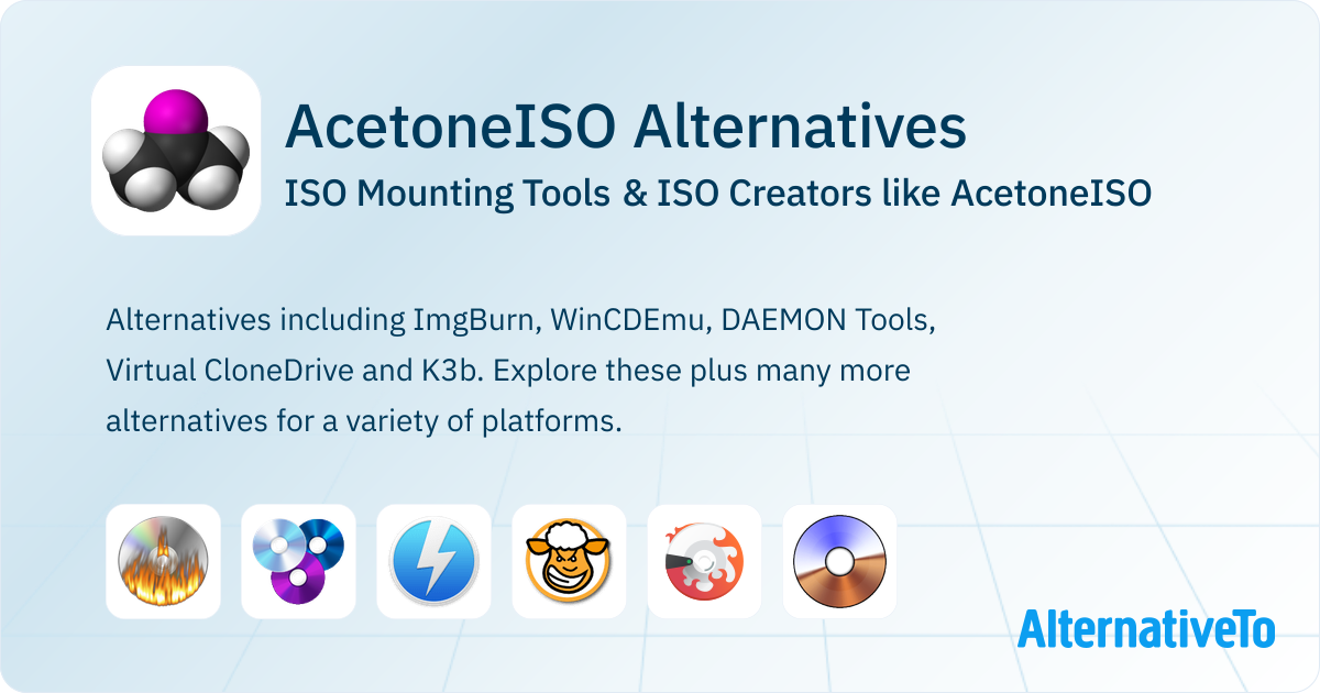 AcetoneISO Alternatives: Top 12 ISO Mounting Tools | AlternativeTo