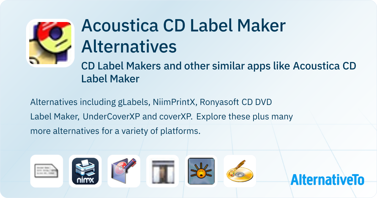 Acoustica CD Label Maker Alternatives: Top 12 CD Label Makers & Similar ...