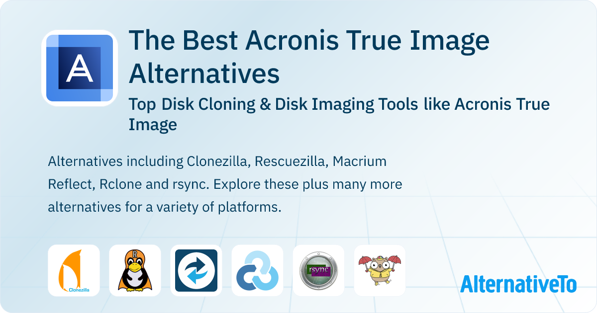 Best Acronis True Image Alternatives: Top Disk Cloning Tools in 2025 ...