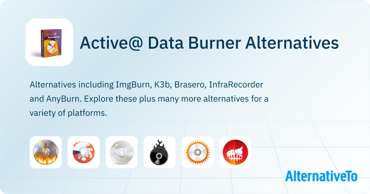 Active@ Data Burner Alternatives - Explore Similar Software | AlternativeTo