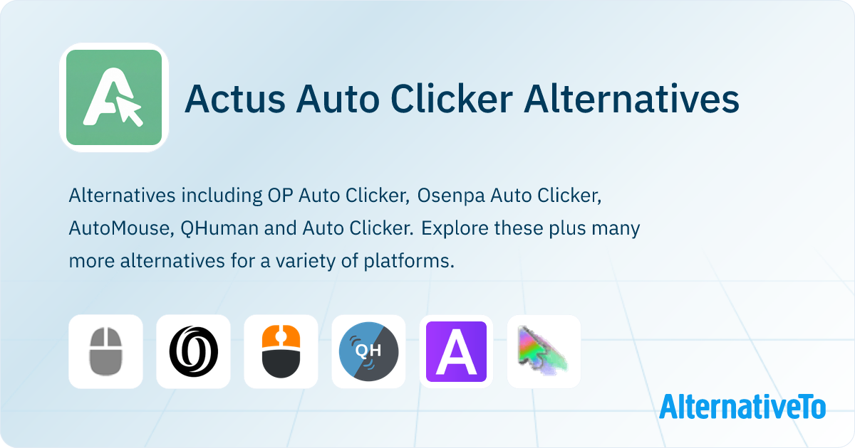 Actus Auto Clicker Alternatives - Explore Similar Software | AlternativeTo