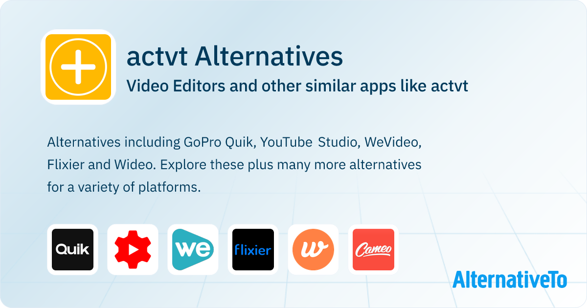 actvt Alternatives: Top 7 Video Editors & Similar Apps | AlternativeTo