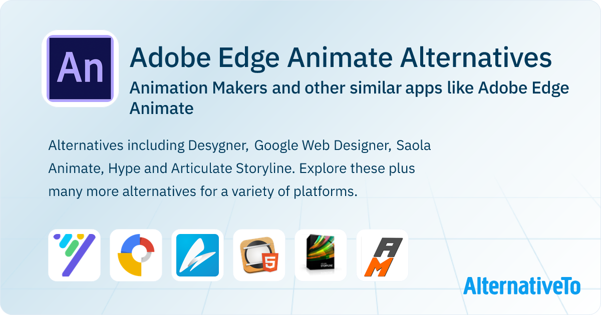 Adobe Edge Animate Alternatives: Top 12 Animation Makers & Similar Apps | AlternativeTo