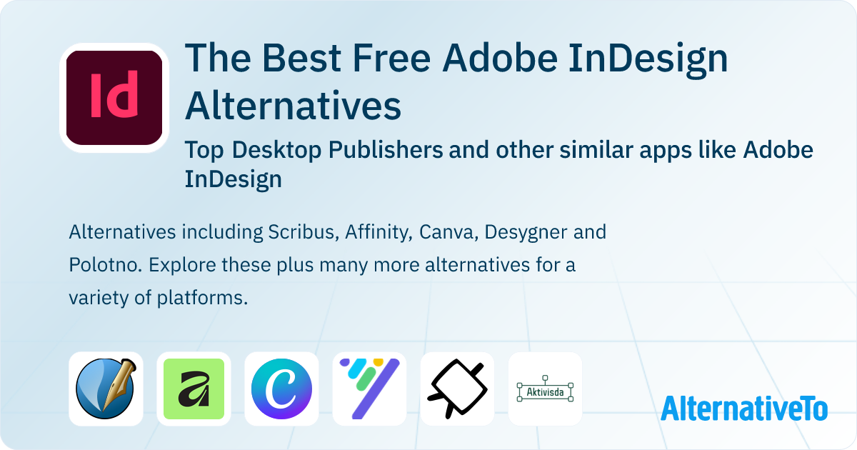 Free Adobe InDesign Alternatives: Top 12 Desktop Publishers | AlternativeTo