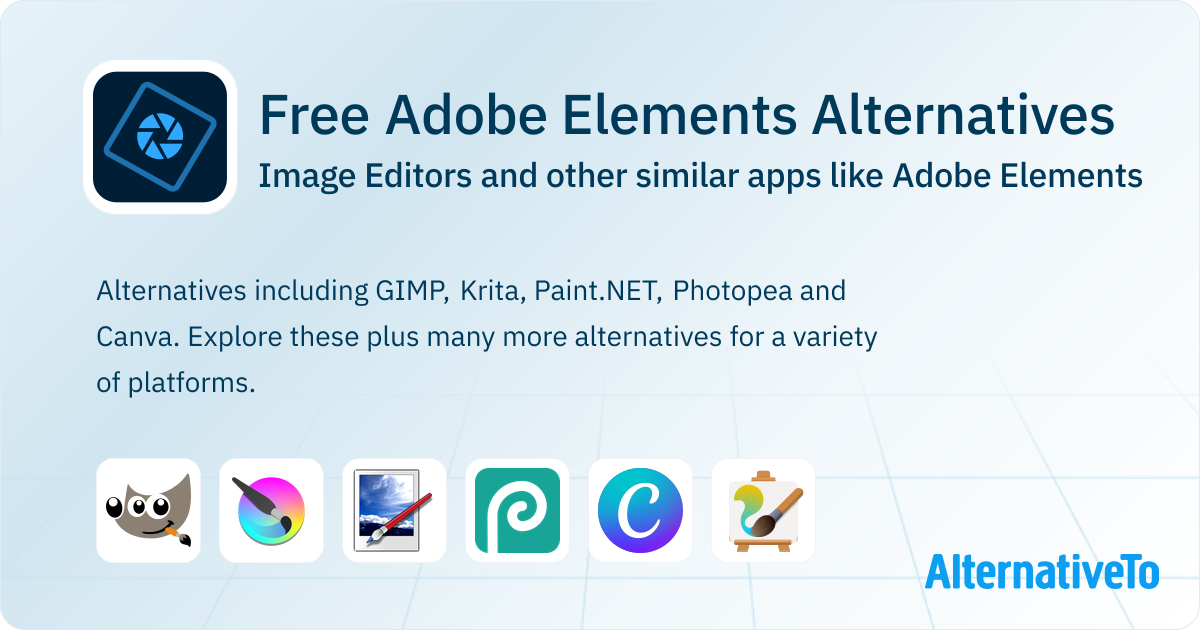 Free Adobe Elements Alternatives: Top 12 Image Editors & Similar Apps ...