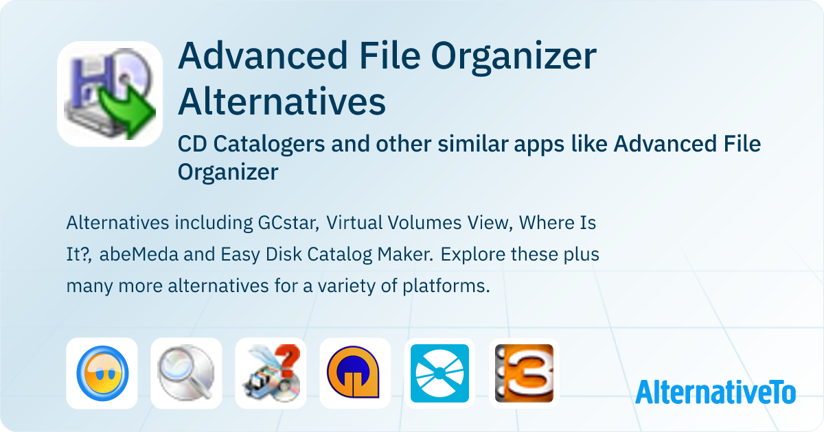 Advanced File Organizer Alternatives: Top 18 CD Catalogers & Similar ...