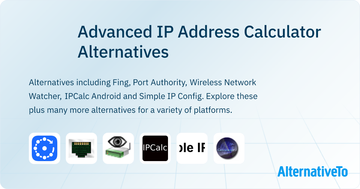 Advanced IP Address Calculator Alternatives - Explore Similar Software ...