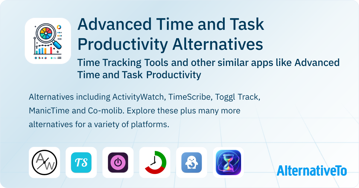 Advanced Time and Task Productivity Alternatives: Top 12 Time Tracking ...