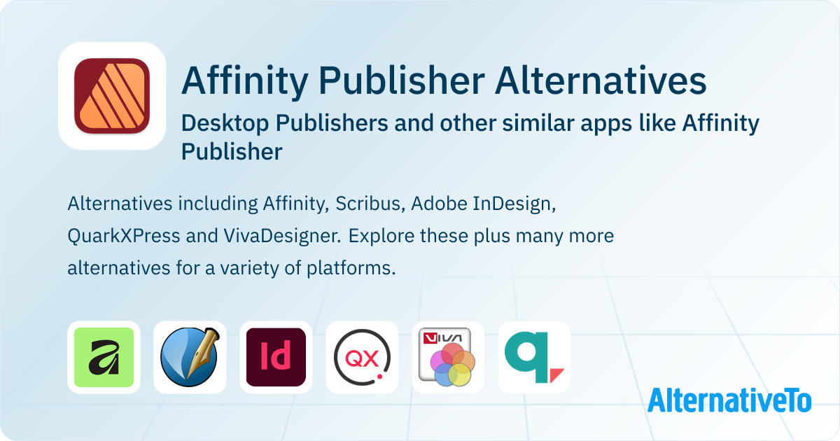 Affinity Publisher Alternatives: Top 12 Desktop Publishers & Similar ...