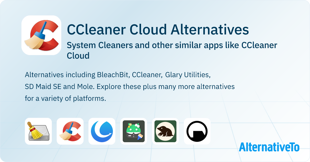 CCleaner Cloud Alternatives: Top 12 System Cleaners & Similar Apps ...