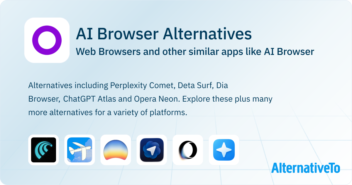 AI Browser Alternatives: Top 11 Web Browsers & Similar Apps | AlternativeTo
