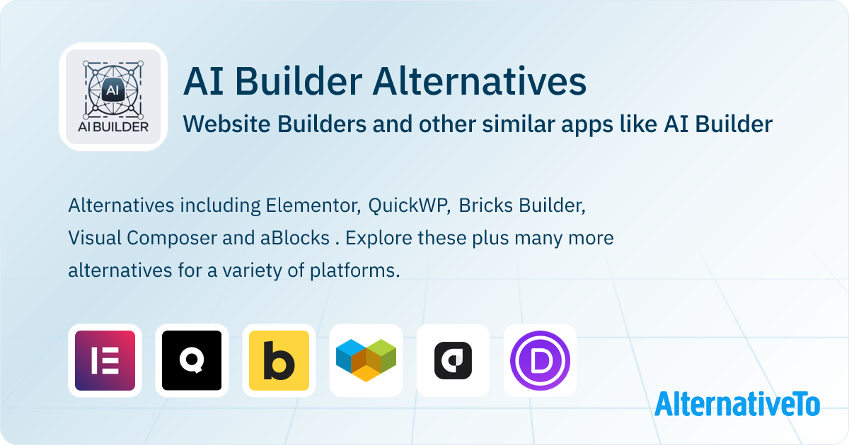 AI Builder Alternatives: Top 10 Website Builders & Similar Apps ...