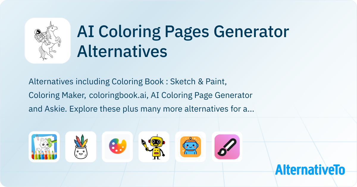 AI Coloring Pages Generator Alternatives - Explore Similar Sites & Apps ...