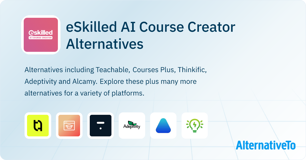 eSkilled AI Course Creator Alternatives - Explore Similar Sites & Apps ...