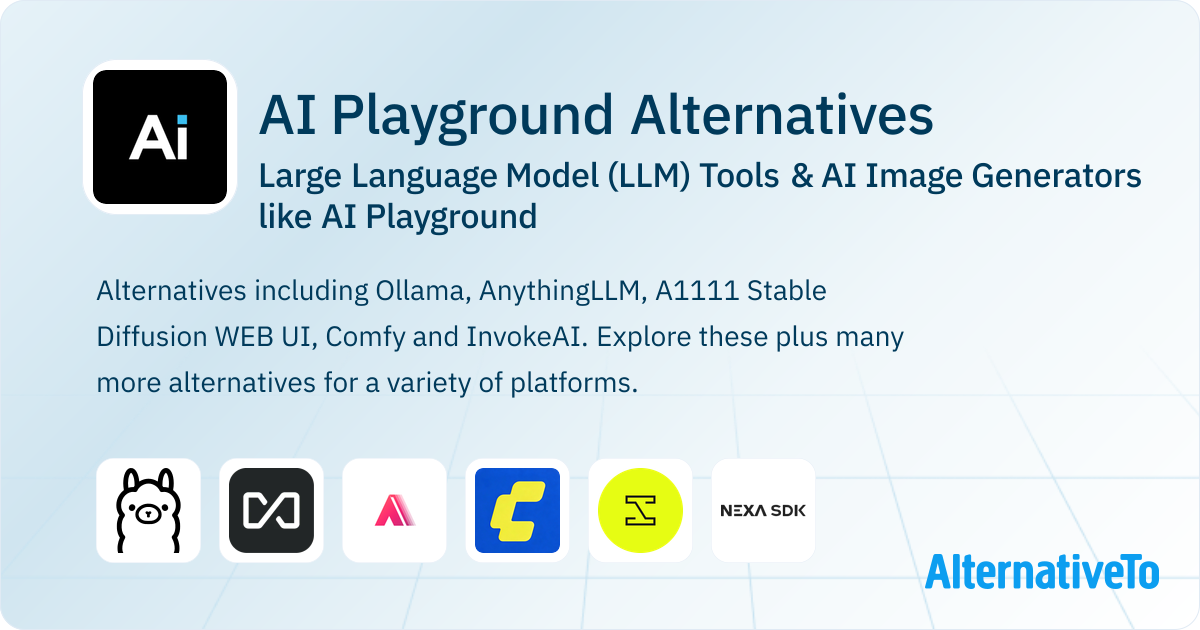 AI Playground Alternatives: Top 24 Large Language Model (LLM) Tools ...