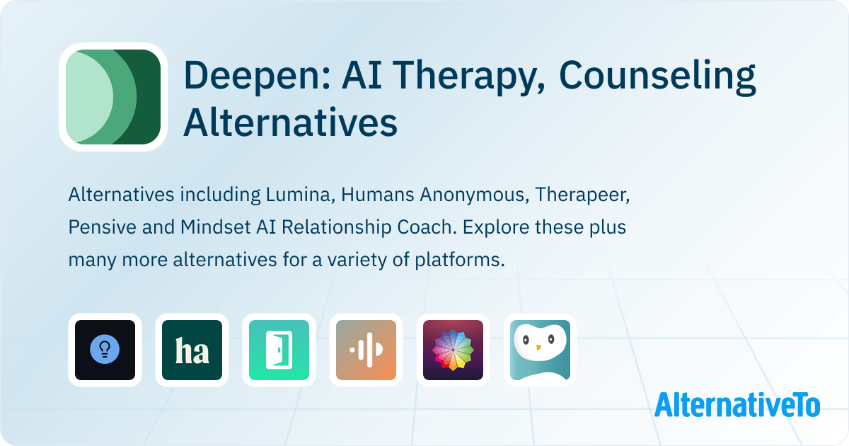 Deepen: AI Therapy, Counseling Alternatives - Explore Similar Apps ...