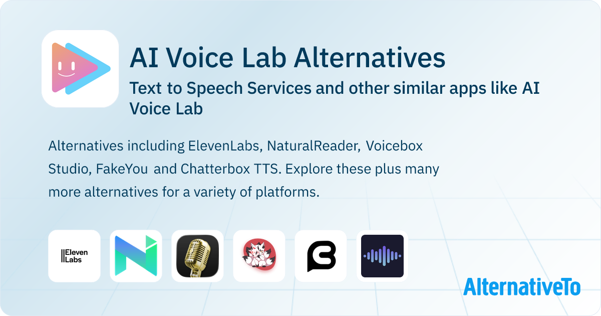 AI Voice Lab Alternatives: Top 16 Text to Speech Services & Similar ...