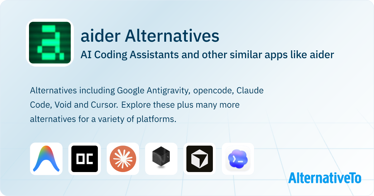 aider Alternatives: Top 12 AI Coding Assistants & Similar Apps ...