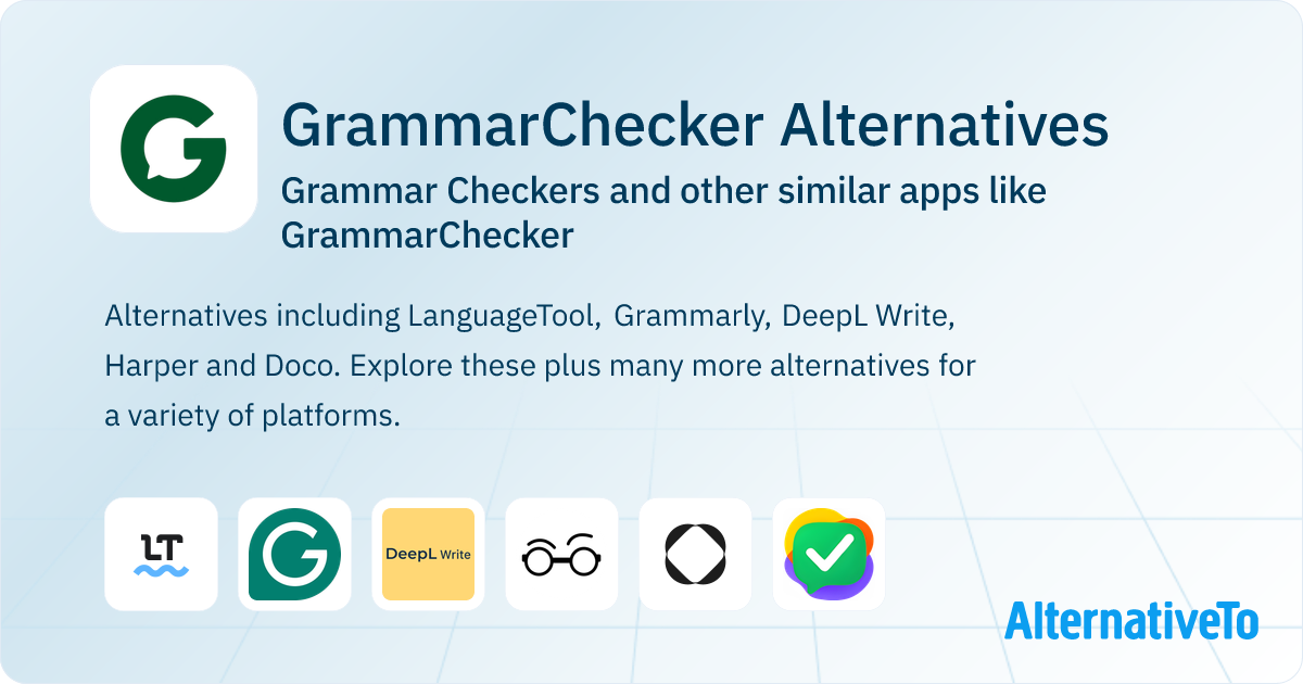 GrammarChecker Alternatives: Top 12 Grammar Checkers & Similar Websites ...