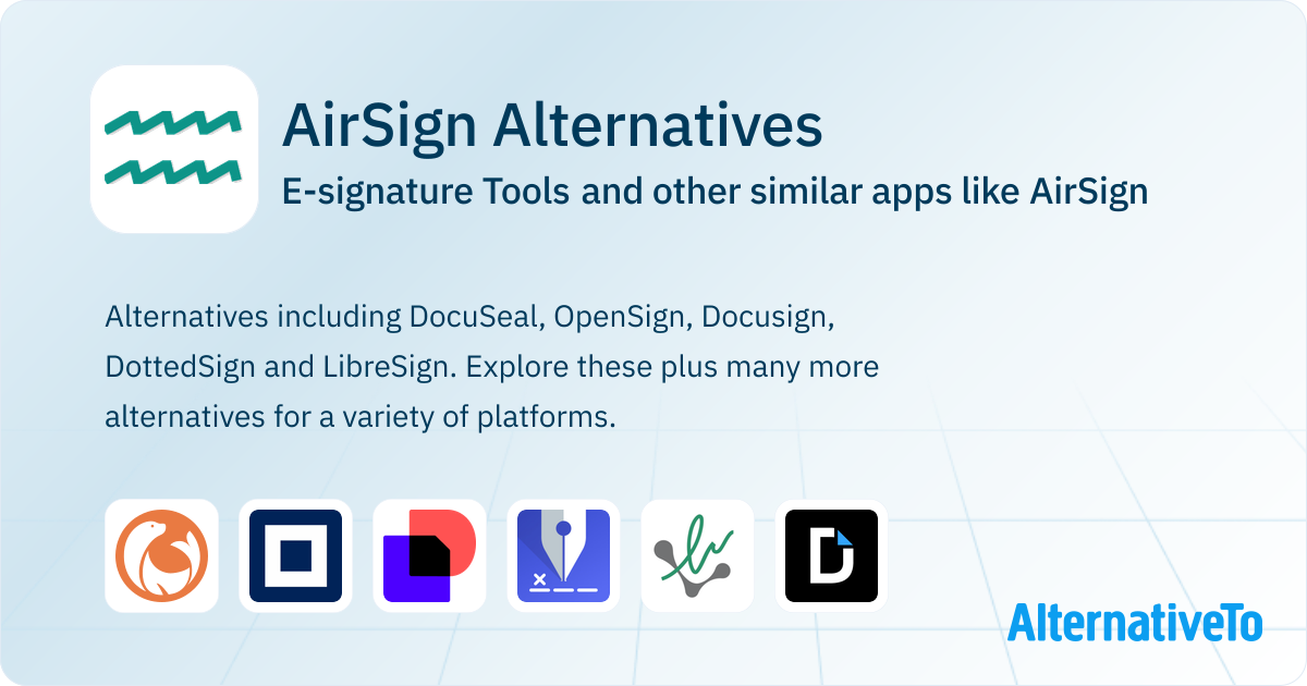 AirSign Alternatives: Top 12 E-signature Tools & Similar Websites ...