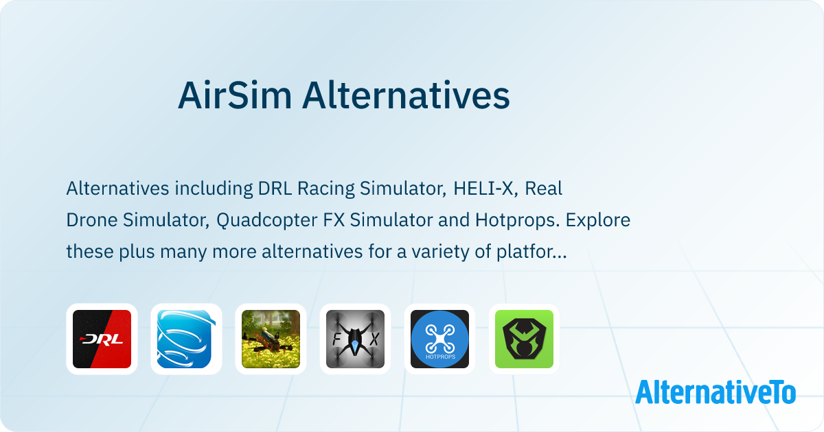 AirSim Alternatives - Explore Similar Software | AlternativeTo