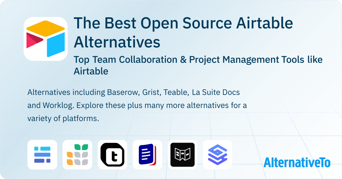 Open Source Airtable Alternatives: Top 18 Team Collaboration Tools ...