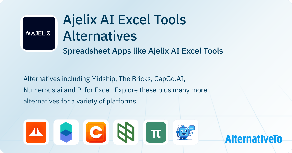 Ajelix AI Excel Tools Alternatives: Top 18 Spreadsheet & Similar Apps ...