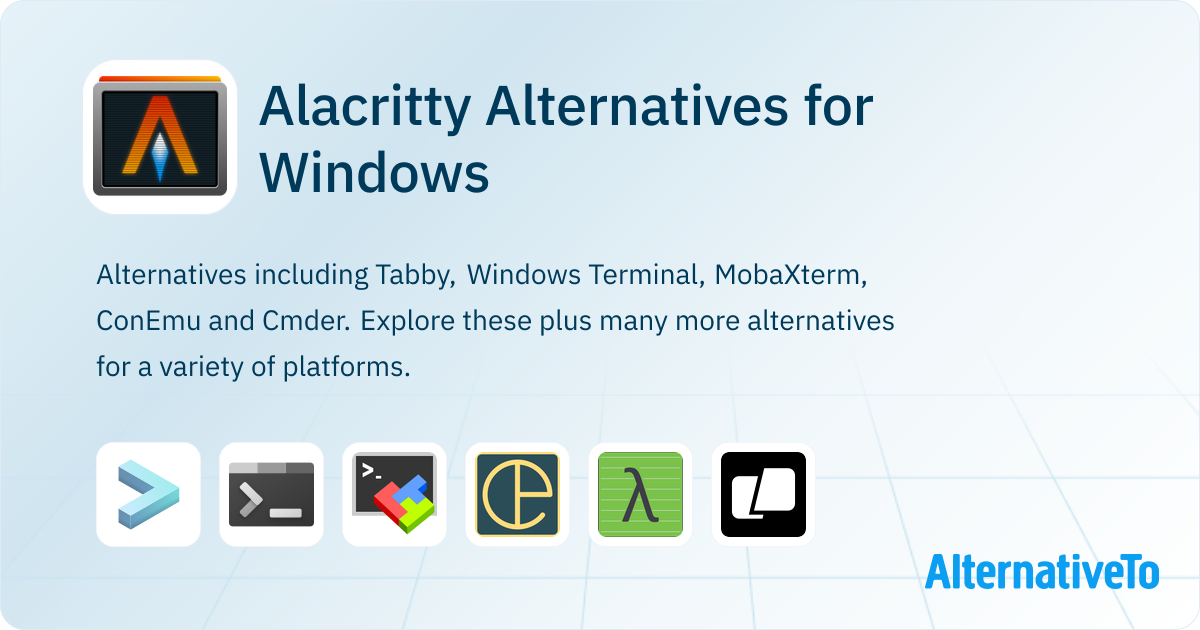 Alacritty Alternatives for Windows: Top 12 Terminal Emulators & Similar ...