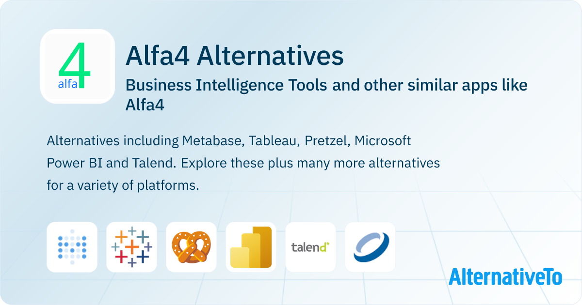 Alfa4 Competitors: Top 12 Alternative Business Intelligence Tools ...
