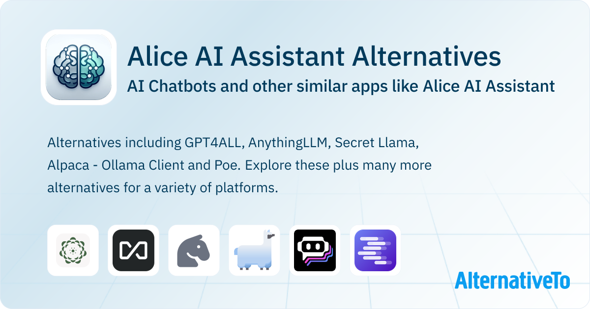 Alice AI Assistant Alternatives: Top 12 AI Chatbots & Similar Apps ...