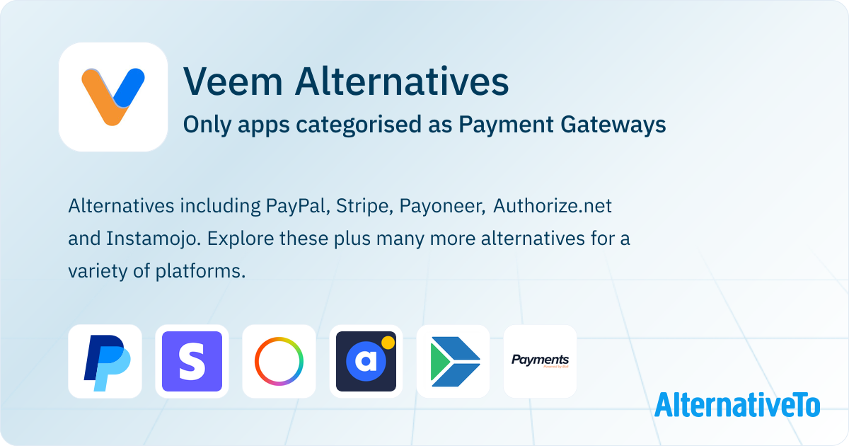 Veem Alternatives: Top 8 Payment Gateways | AlternativeTo
