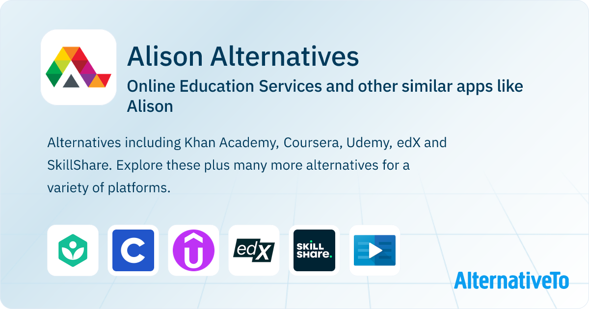 Alison Alternatives: Top 12 Online Education Services & Similar Apps ...