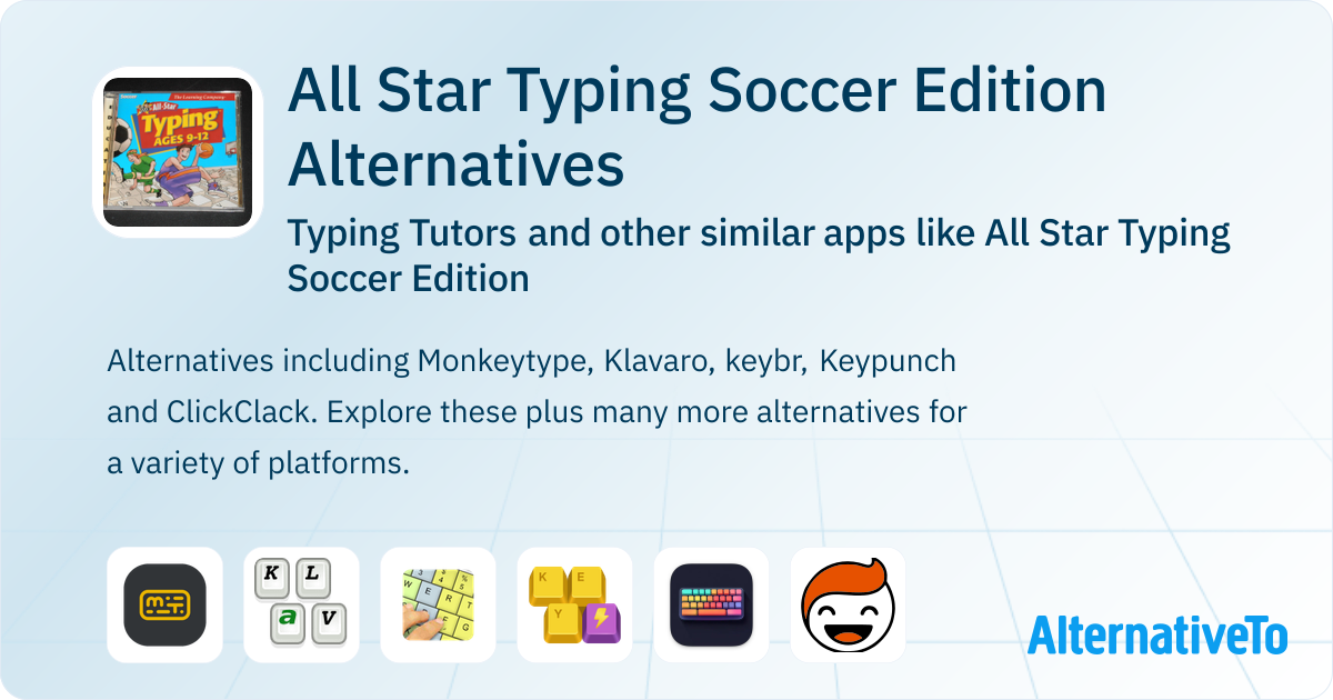 All Star Typing Soccer Edition Alternatives: Top 12 Typing Tutors ...