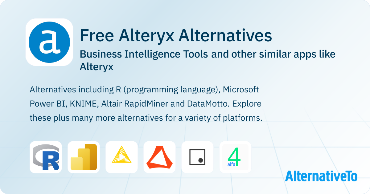 Free Alteryx Competitors: Top 22 Alternative Business Intelligence ...