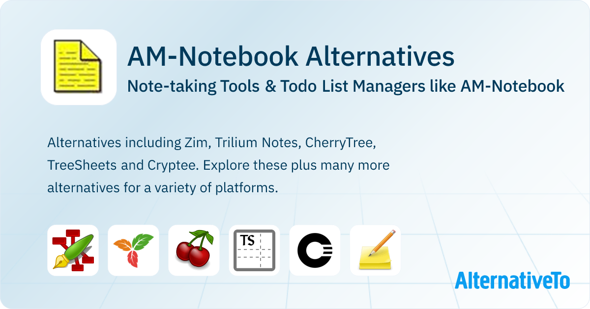 AM-Notebook Alternatives: Top 12 Note-taking Tools | AlternativeTo