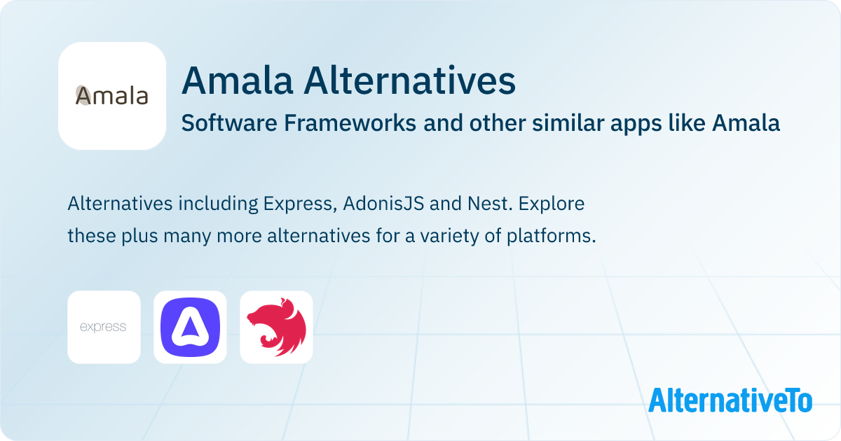 Amala Alternatives: Top 3 Software Frameworks & Similar Apps ...