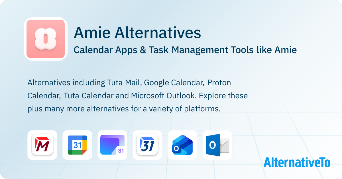 Amie Alternatives: Top 12 Calendar Apps | AlternativeTo