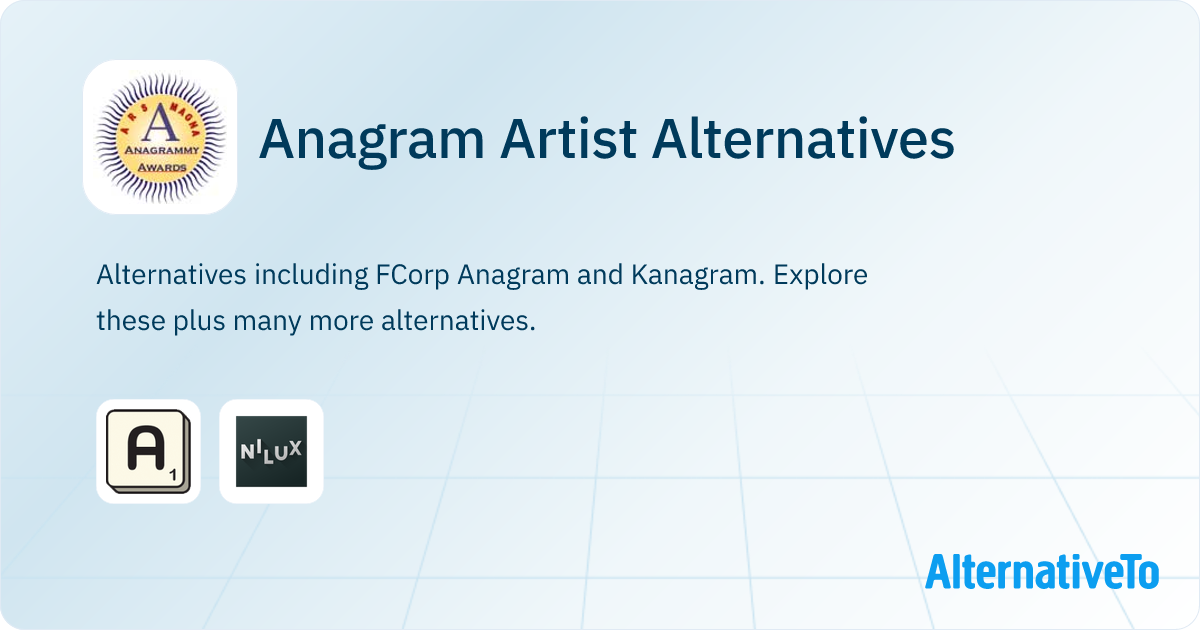 Anagram Artist Alternatives - Explore Similar Games | AlternativeTo