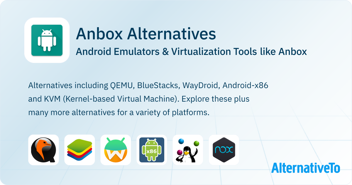 Anbox Alternatives: Top 12 Android Emulators | AlternativeTo