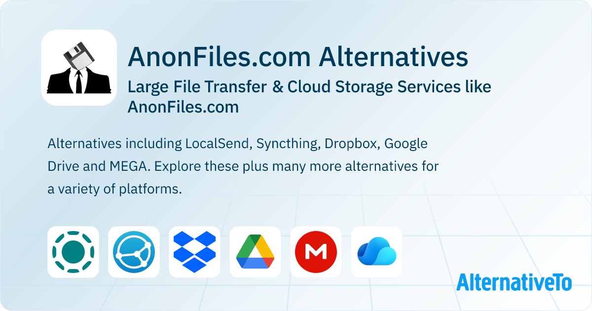 AnonFiles.com Alternatives: Top 12 Large File Transfer Services ...
