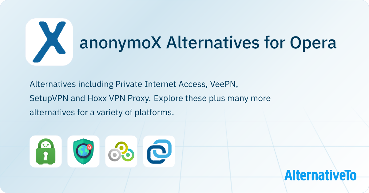 anonymoX Alternatives for Opera: Top 4 VPN Services | AlternativeTo