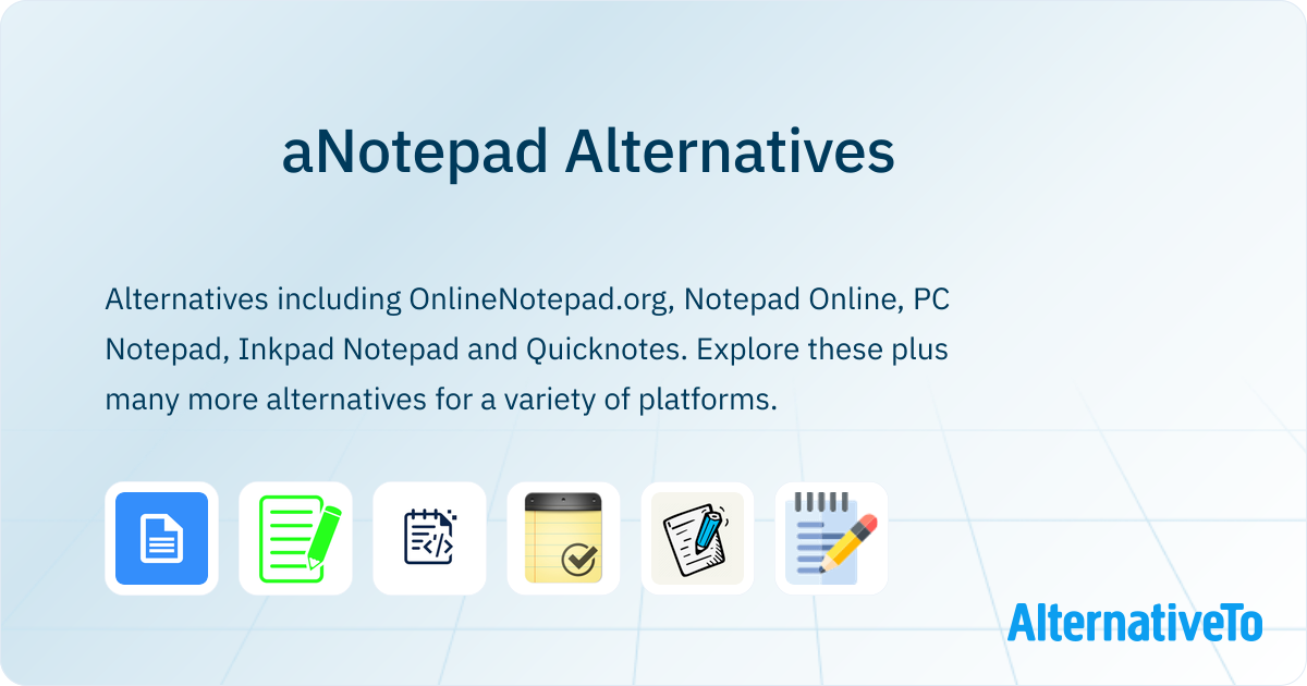 aNotepad Alternatives - Explore Similar Sites & Apps | AlternativeTo