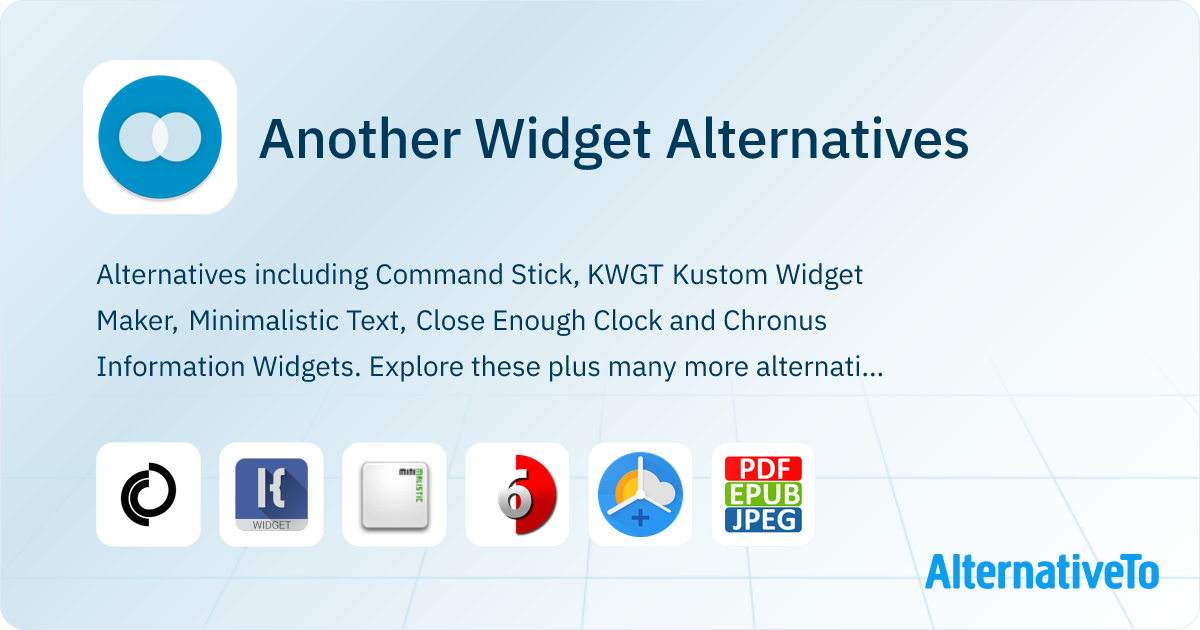 Another Widget Alternatives - Explore Similar Apps | AlternativeTo