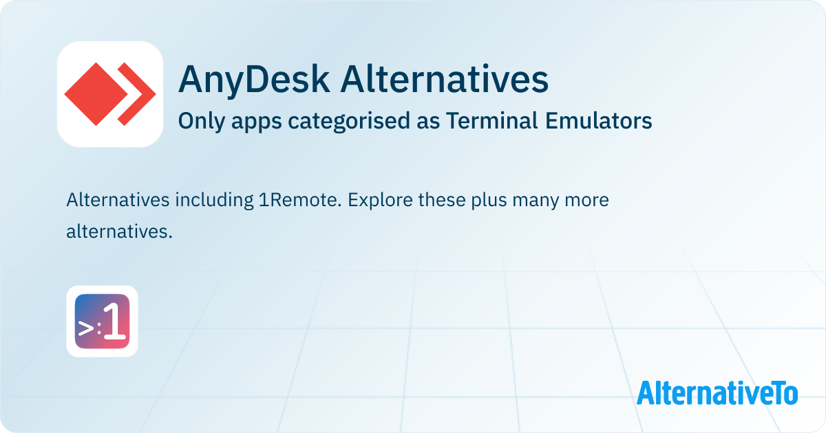 AnyDesk Alternatives: Top 1 Terminal Emulators | AlternativeTo