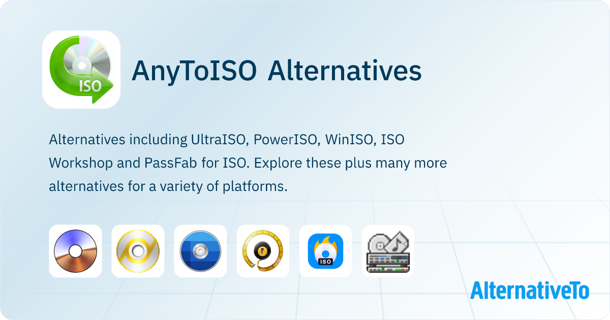 AnyToISO Alternatives - Explore Similar Software | AlternativeTo