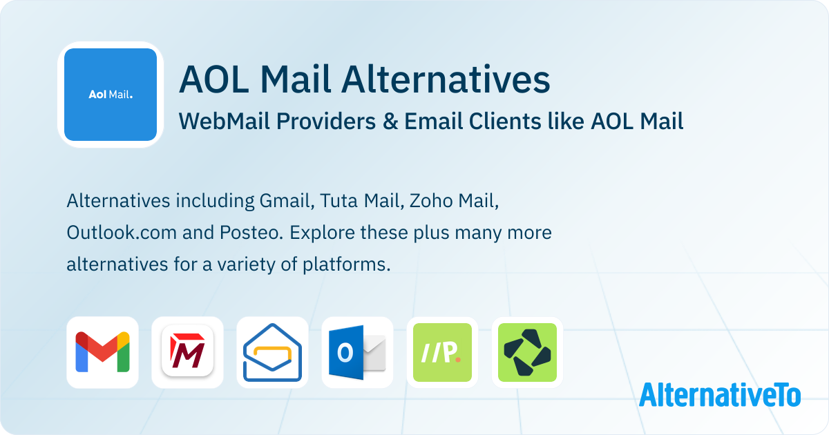 AOL Mail Alternatives: Top 12 WebMail Providers | AlternativeTo